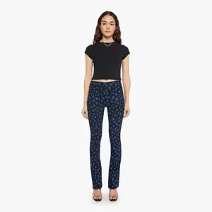MOTHER The Patch Pocket Insider Sneak Rock Star Jeans - Black