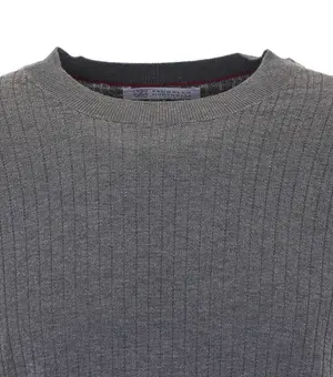 Brunello Cucinelli Ribbed Crewneck Knitted Sweater