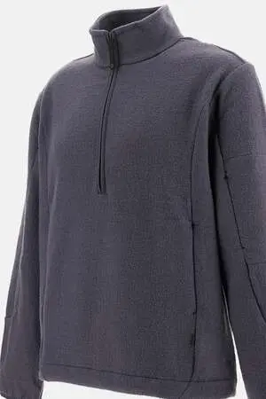 PAS NORMAL STUDIOS Maglia Off-race Boiled Wool Half-zip - Grey