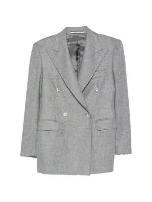 Tagliatore Check Double-breasted Suit - Grey