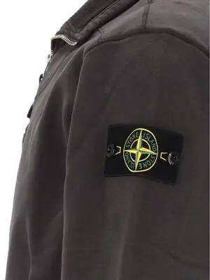 Stone Island Zip Sweatshirt - Gray