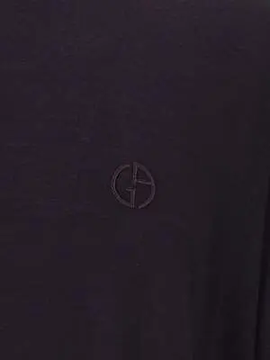 Giorgio Armani Wool Turtleneck Sweater - Blue