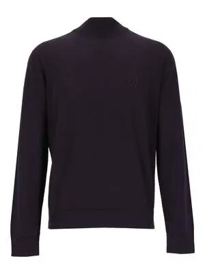 Giorgio Armani Wool Turtleneck Sweater - Blue