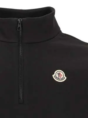 Moncler Cotton Zip-up Sweatshirt With Logo