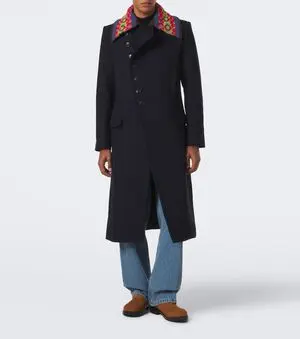 Dries Van Noten Double-breasted Wool-blend Twill Coat