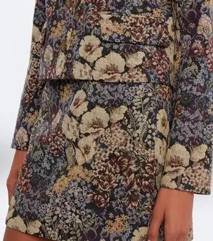 Veronica Beard Wilde Floral Jacquard Jacket