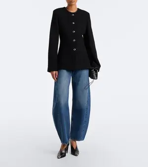 AGOLDE Luna Pieced Barrel-leg Jeans