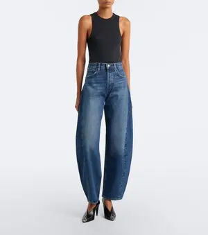 AGOLDE Luna Pieced Barrel-leg Jeans