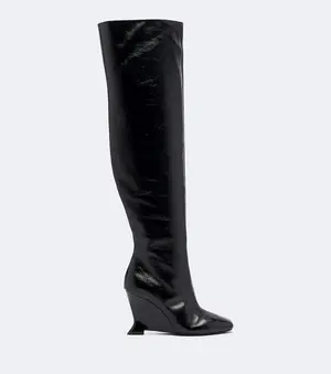 Balmain Leather Over-the-knee Boots