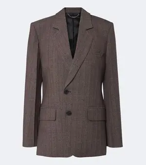 Victoria Beckham Striped Single-breasted Blazer