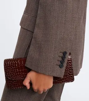 Victoria Beckham Striped Single-breasted Blazer