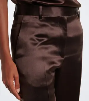TOM FORD Silk Satin Wide-leg Pants