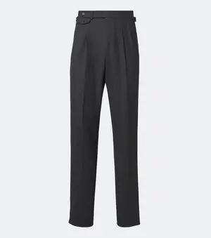 Dunhill Wool And Cashmere Straight Pants - Grey