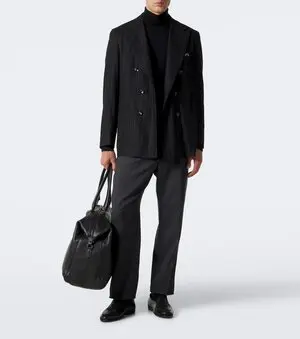 Dunhill Wool And Cashmere Straight Pants