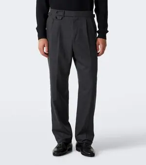 Dunhill Wool And Cashmere Straight Pants