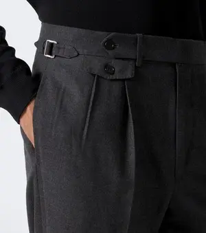Dunhill Wool And Cashmere Straight Pants