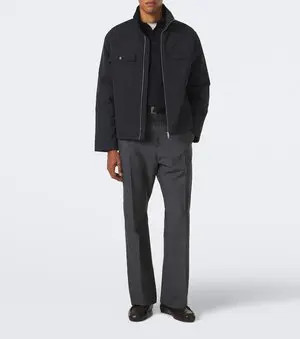 JIL SANDER Wool And Mohair Bootcut Pants