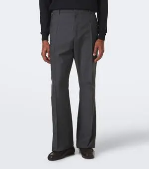 JIL SANDER Wool And Mohair Bootcut Pants