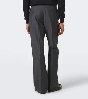 JIL SANDER Wool And Mohair Bootcut Pants