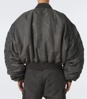 Rick Owens Secchia Flight Satin Bomber Jacket