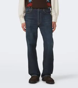 Visvim Social Sculpture 01 Faded Wide-leg Jeans