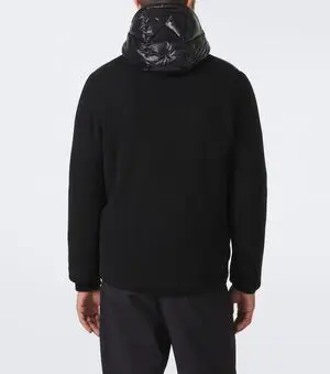 Bogner Zisco Down-paneled Hooded Wool Cardigan