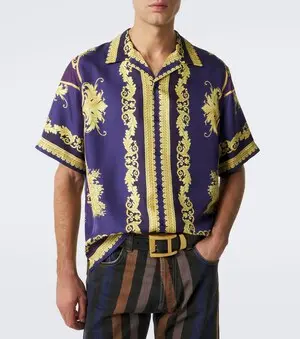 Versace Barocco Silk Twill Shirt