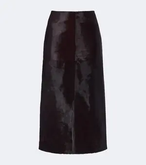 Simkhai Tobiana Calf Hair Pencil Skirt