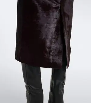 Simkhai Tobiana Calf Hair Pencil Skirt