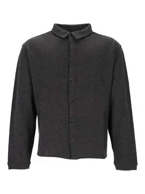 Giorgio Armani Cashmere Knit Shirt - Gray
