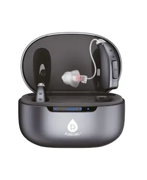 PURSONIC Bluetooth Otc Hearing Aids For Adults Rechargeable Self-fitting Hearing Devices With App Control - Silver
