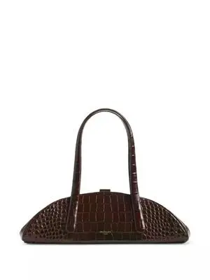 MUGLER Croc-effect Lua Bag - Brown