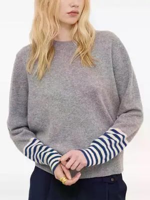 OTTOD'AME Striped-cuff Sweater