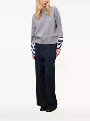 OTTOD'AME Striped-cuff Sweater