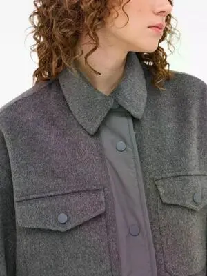 OTTOD'AME Quilted-panel Hooded Coat
