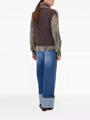 OTTOD'AME Faux-fur Panelled Gilet