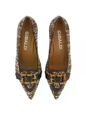 GIBALDI Martina Tweed Heeled Pumps