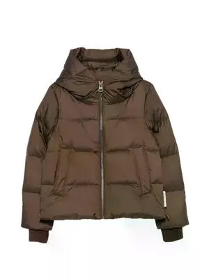 Marc O'polo Quilted Hooded Jacket - Brown