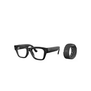 Ray-ban Meta Display Glasses Frame Grey Lenses Ai Glasses - Black