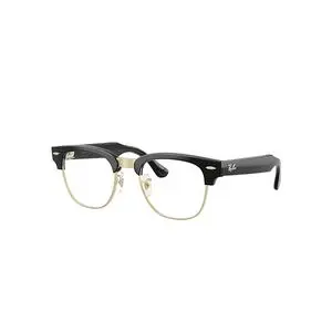 Ray-ban Meta Audio Clubmaster Frame Red Lenses Ai Glasses - Black