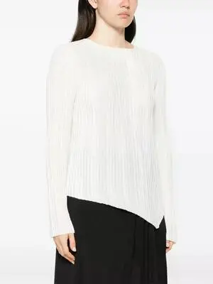 Sú Ribbed-knit Asymmetric Sweater