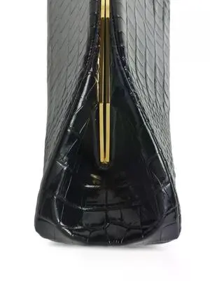 MUGLER Croco Lua Clutch