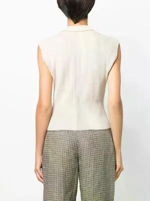 Brunello Cucinelli Ribbed-knit Button-up Waistcoat