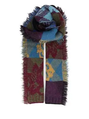Dries Van Noten Long Wool And Alpaca Scarf - Multicolor