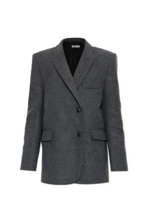 THE MANNEI Wool Blazer With A Single Vent - Grey