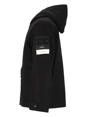 Stone Island Cloth Hooded Coat