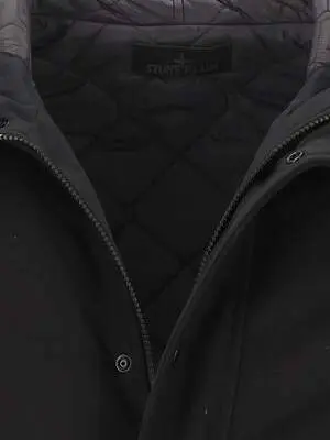 Stone Island Cloth Hooded Coat