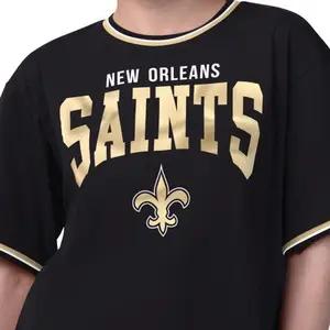 STARTER New Orleans Saints Ace Cropped T-shirt