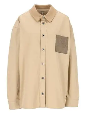 Loewe Cotton Canvas Overshirt - Cream