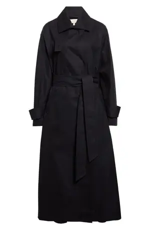 KALLMEYER Gabin Cotton Twill Trench Coat - Midnight
